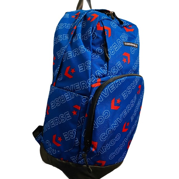Converse | Bags | Converse Full Size Backpack In Blue Wlogo Design ...